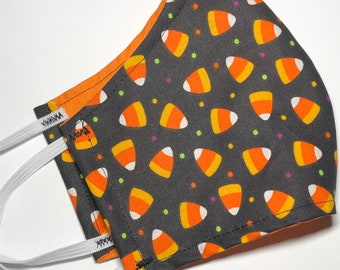 Halloween Candy Corn Face Mask | Etsy