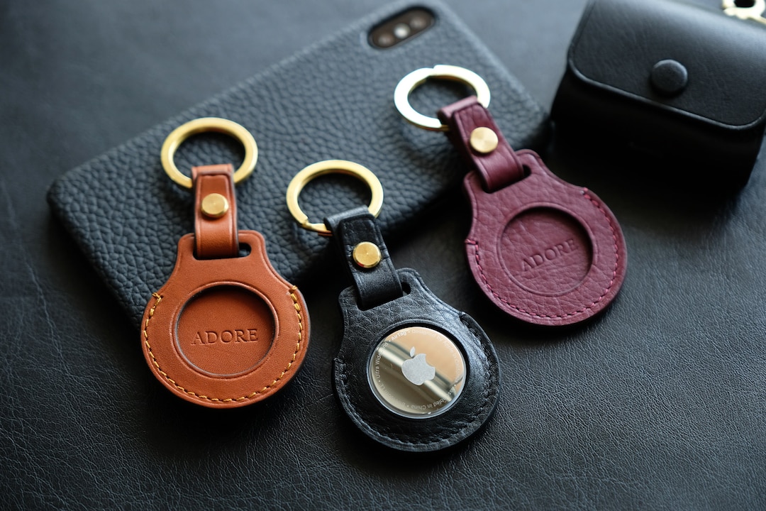 AirTag Leather Case/ AirTag Key Ring | AirTag Holder | Personalized ...