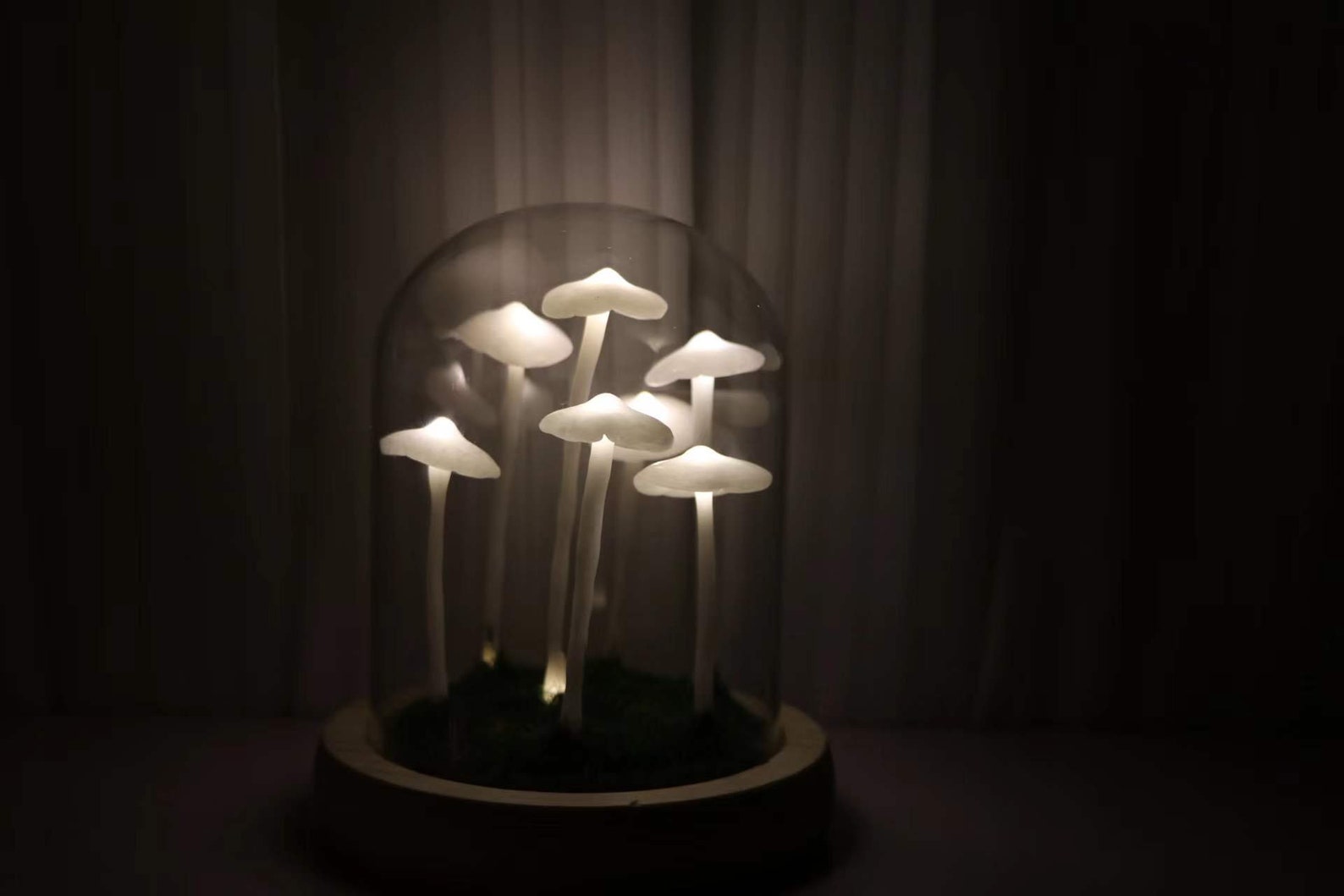 Original Diy Pink Mushroom Lights, Retro Mushroom Night Lights, Bedroom ...
