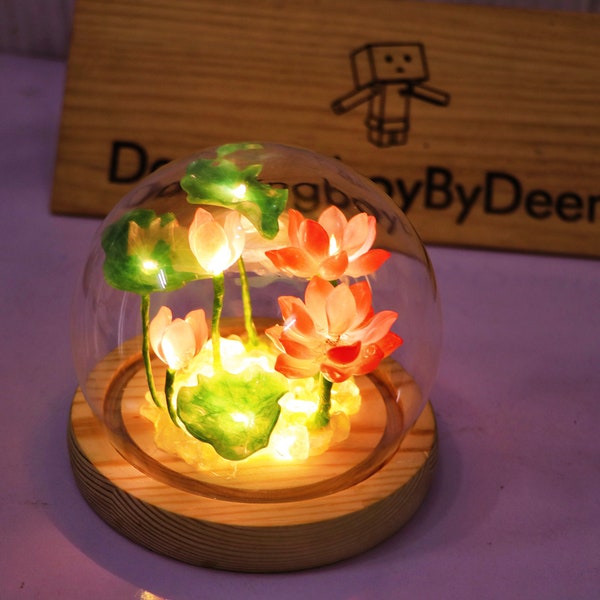 Wooden Lotus Lamp - Etsy