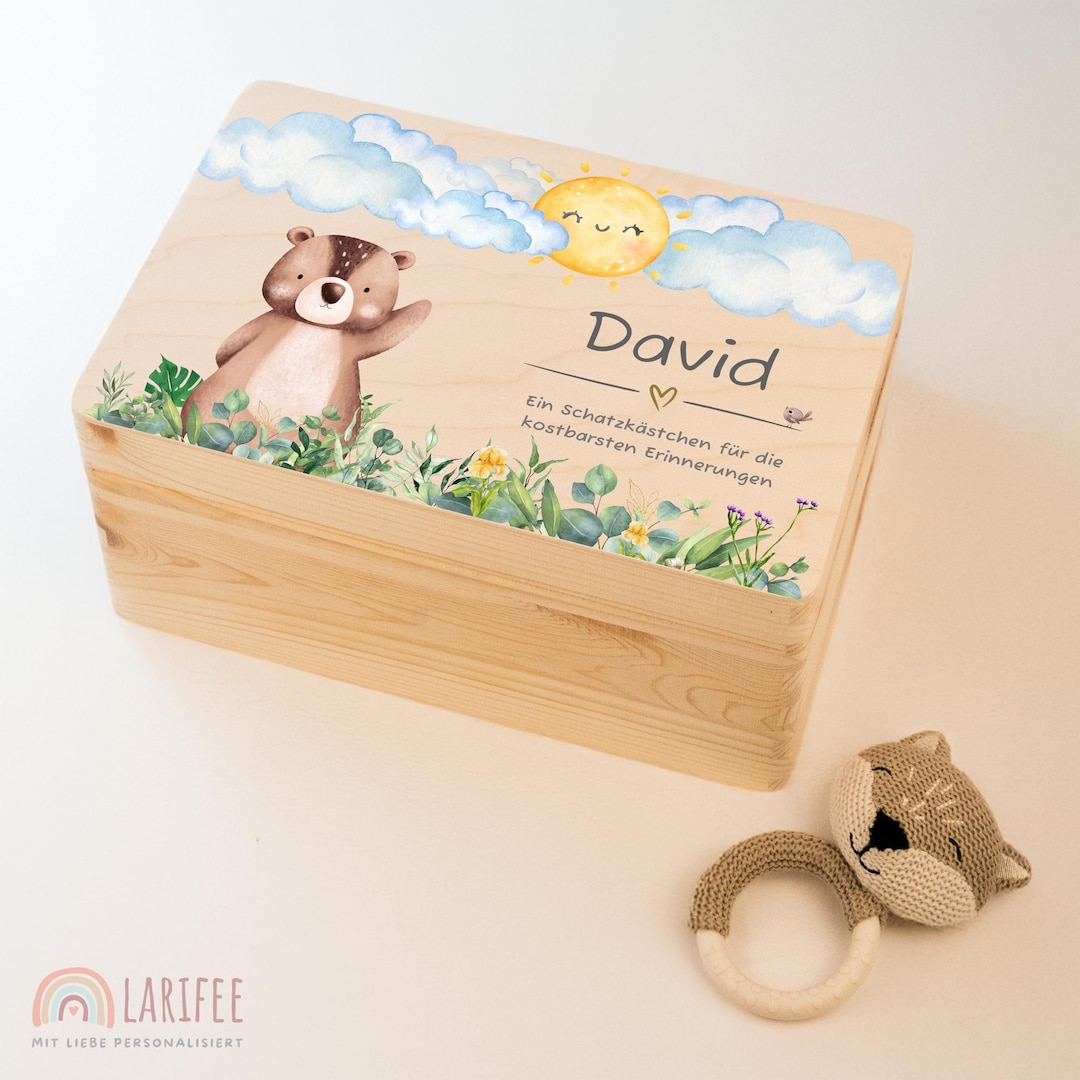 Baby Memory Box, Children's Memory Box, Size S, M, L: Personalized With ...