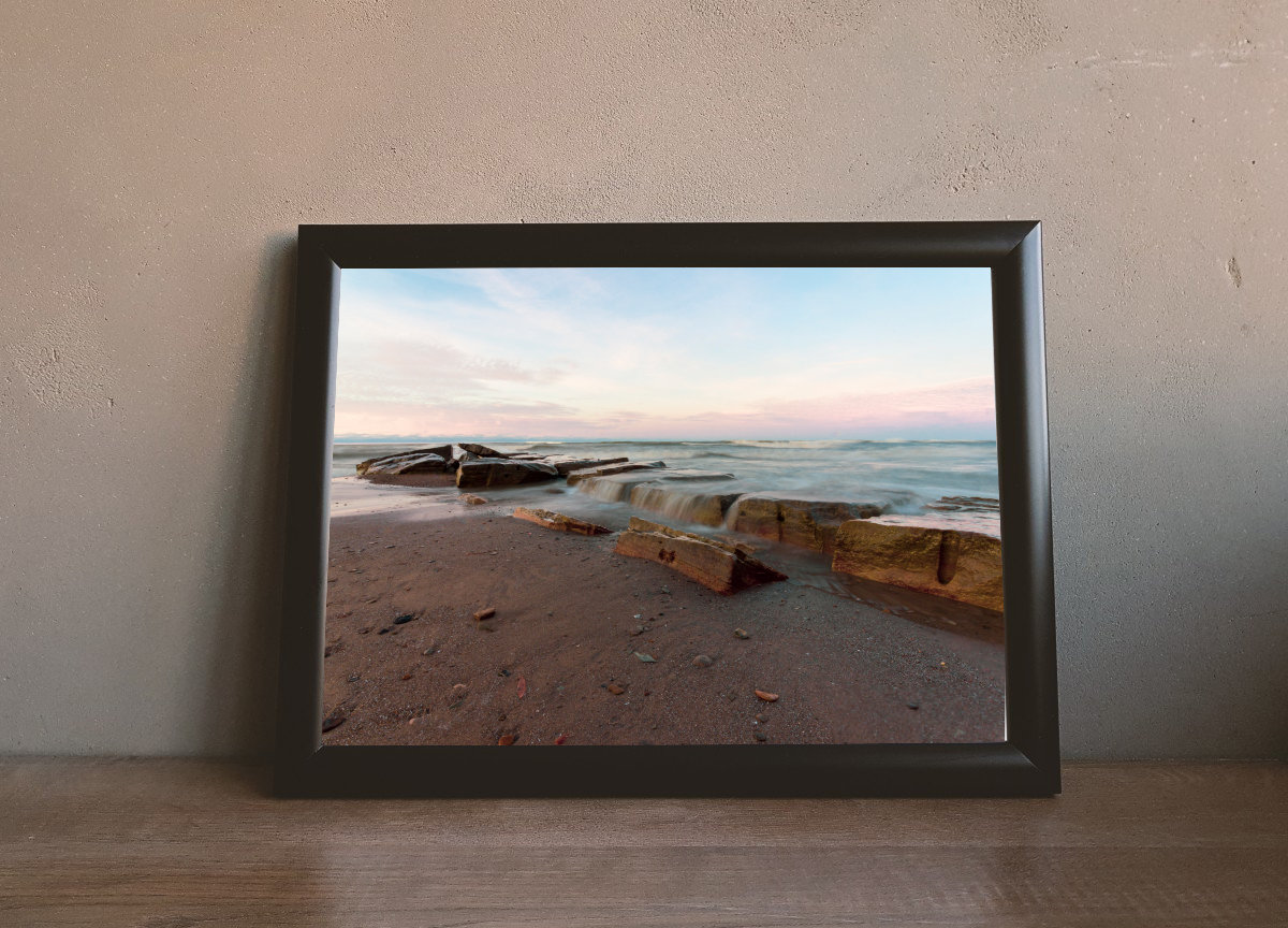 Surrealist Lake and Rocks Landscape Print 2 Digital Download - Etsy