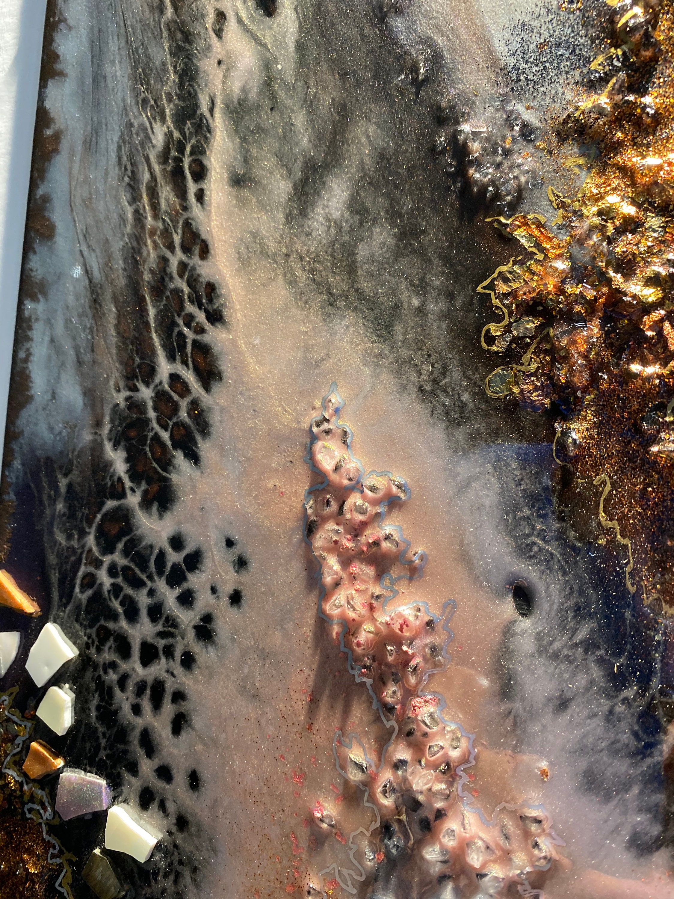 Rose Gold Epoxy Resin Art - Etsy