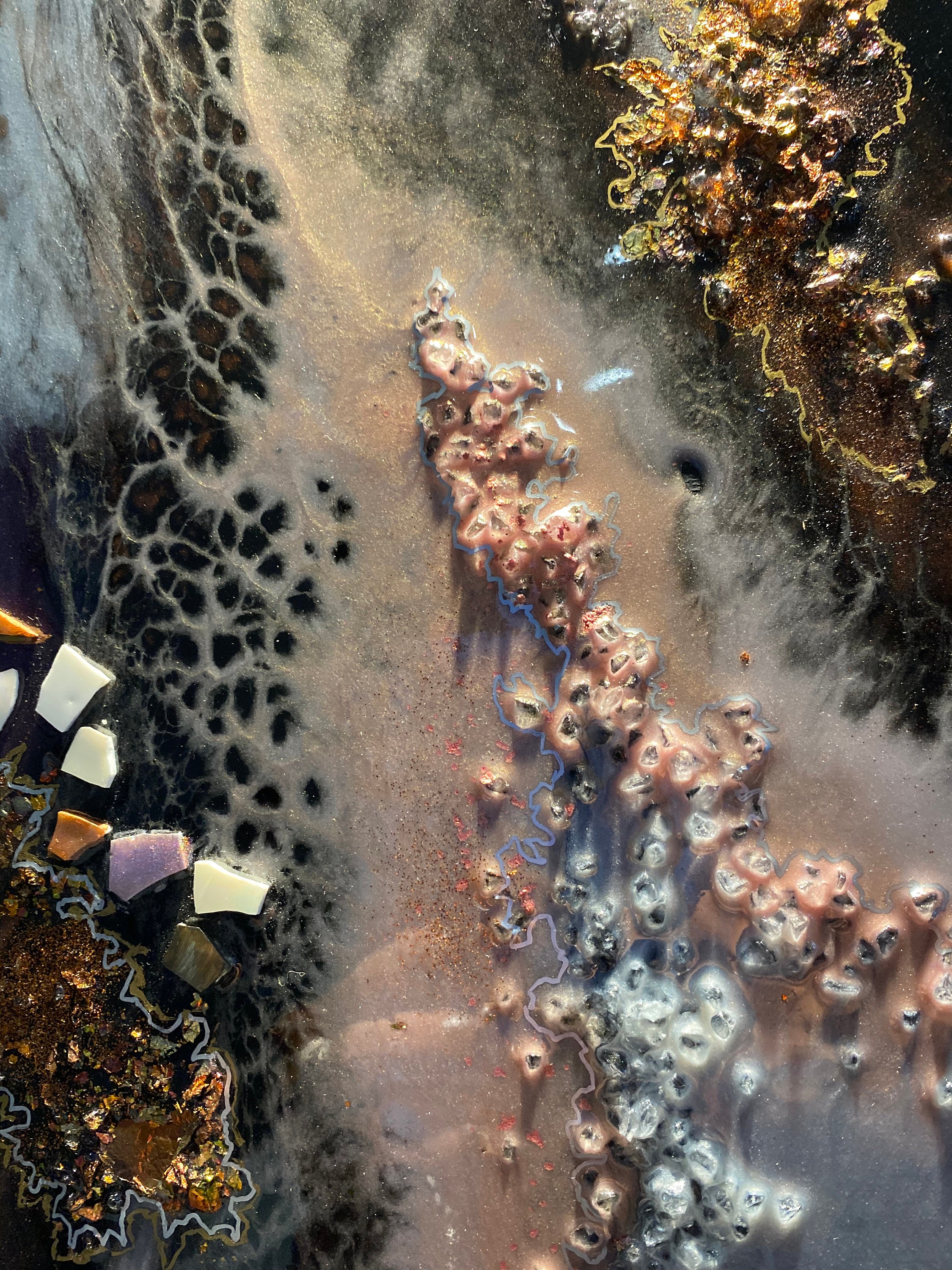 Rose Gold Epoxy Resin Art - Etsy