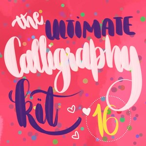 The Ultimate Calligraphy & Lettering Brushes | Procreate Brushes ...