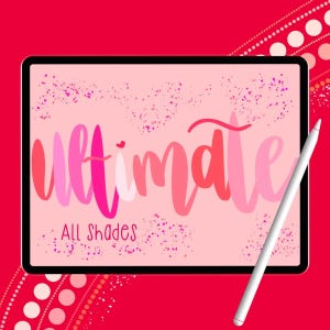 The Ultimate Calligraphy & Lettering Brushes | Procreate Brushes ...