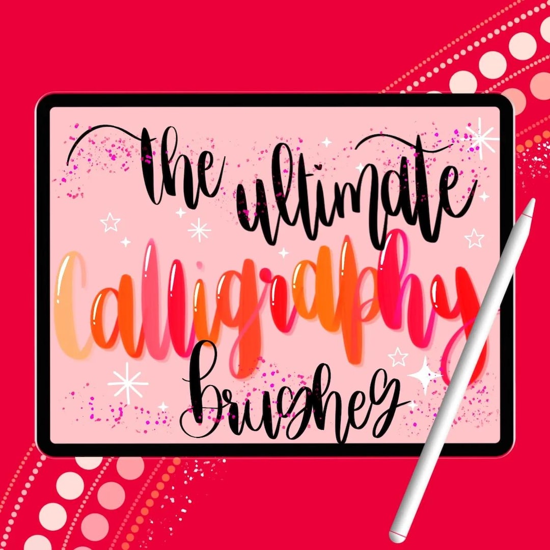 The Ultimate Calligraphy & Lettering Brushes | Procreate Brushes ...
