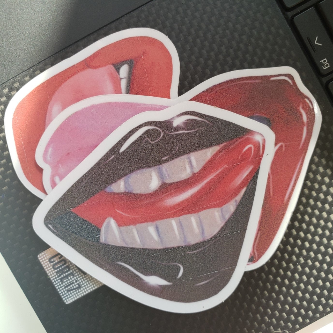 Freche Lippen Sticker Pack Günstige, süße Sticker, Bujo Sticker, Laptop ...