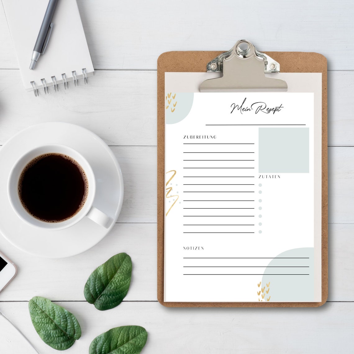 Recipe Sheets, Recipe Pad - Digital Download - to Print and Write on ...