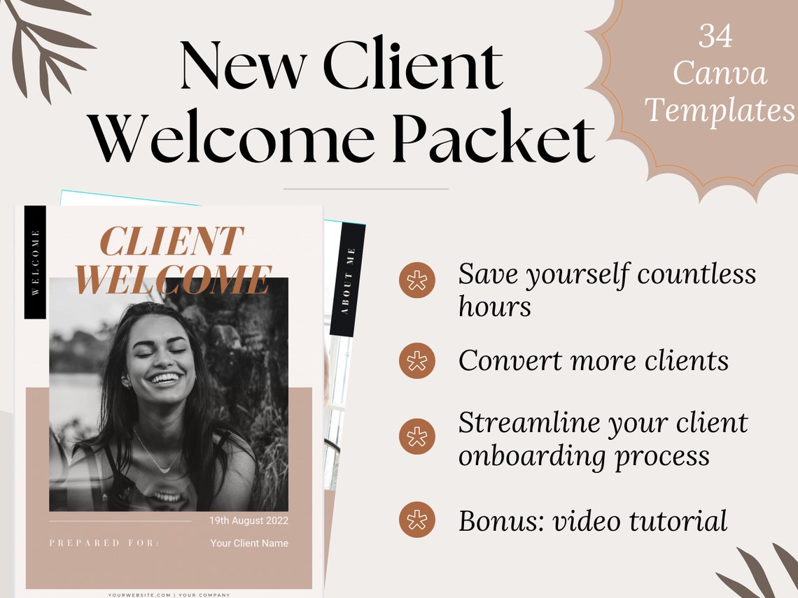 New Client Welcome Packet Portfolio of Business Templates for Virtual ...