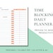 Time Blocking or Boxing to Organize Your Day Printable Time | Etsy