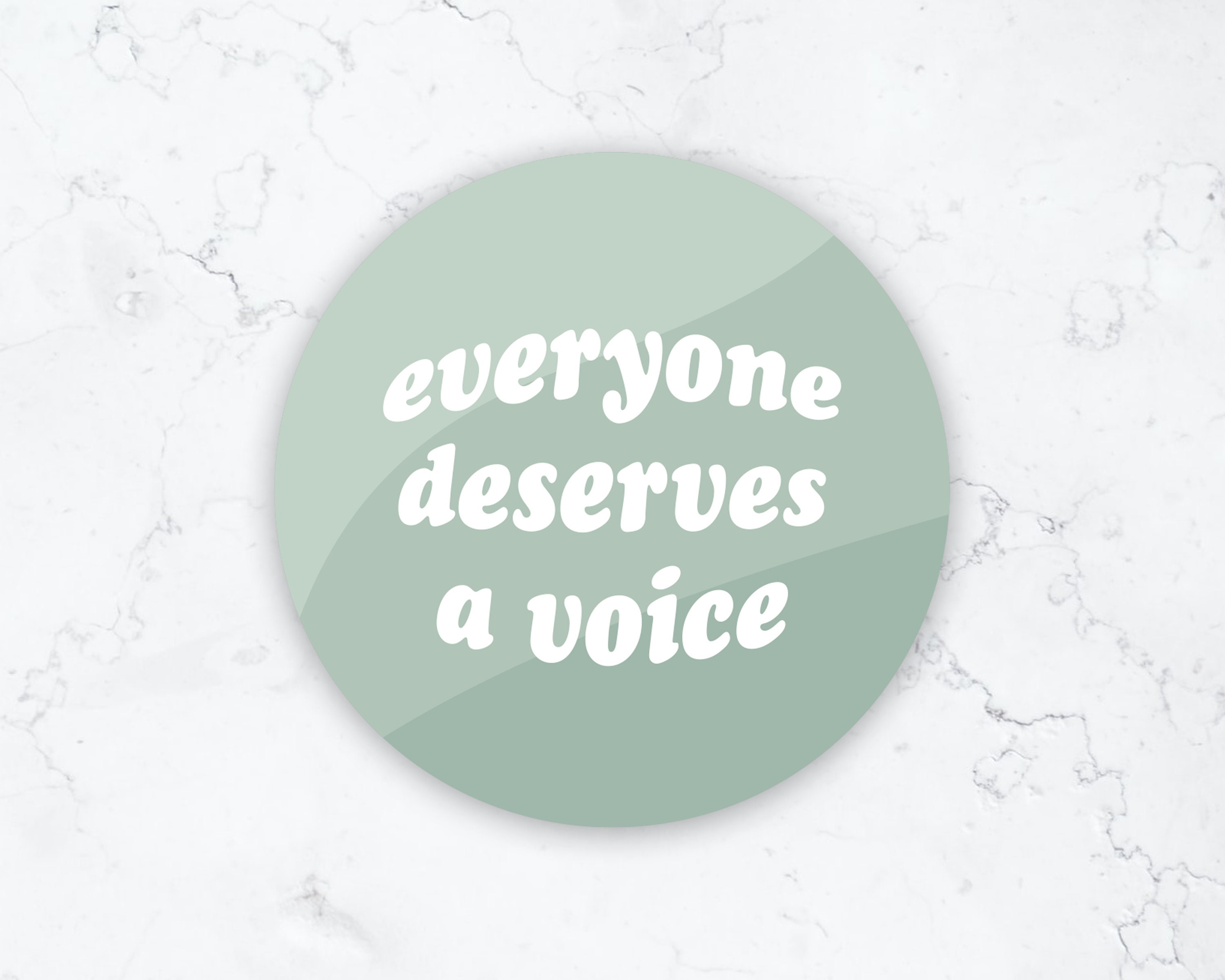 Everyone Deserves a Voice Sticker SLP Speech Therapist | Etsy