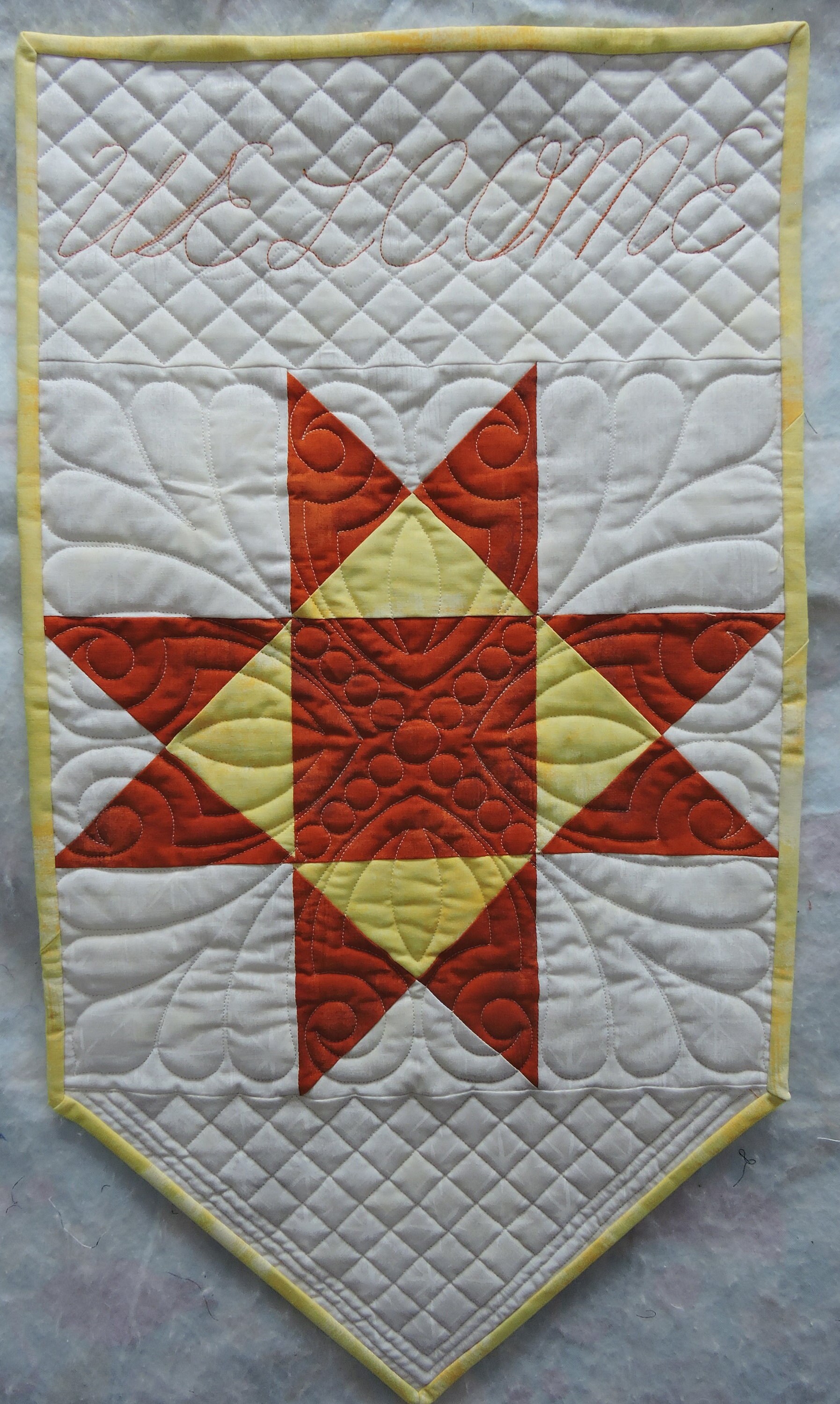 Welcome Door Sign Quilted Wall Hanging - Etsy