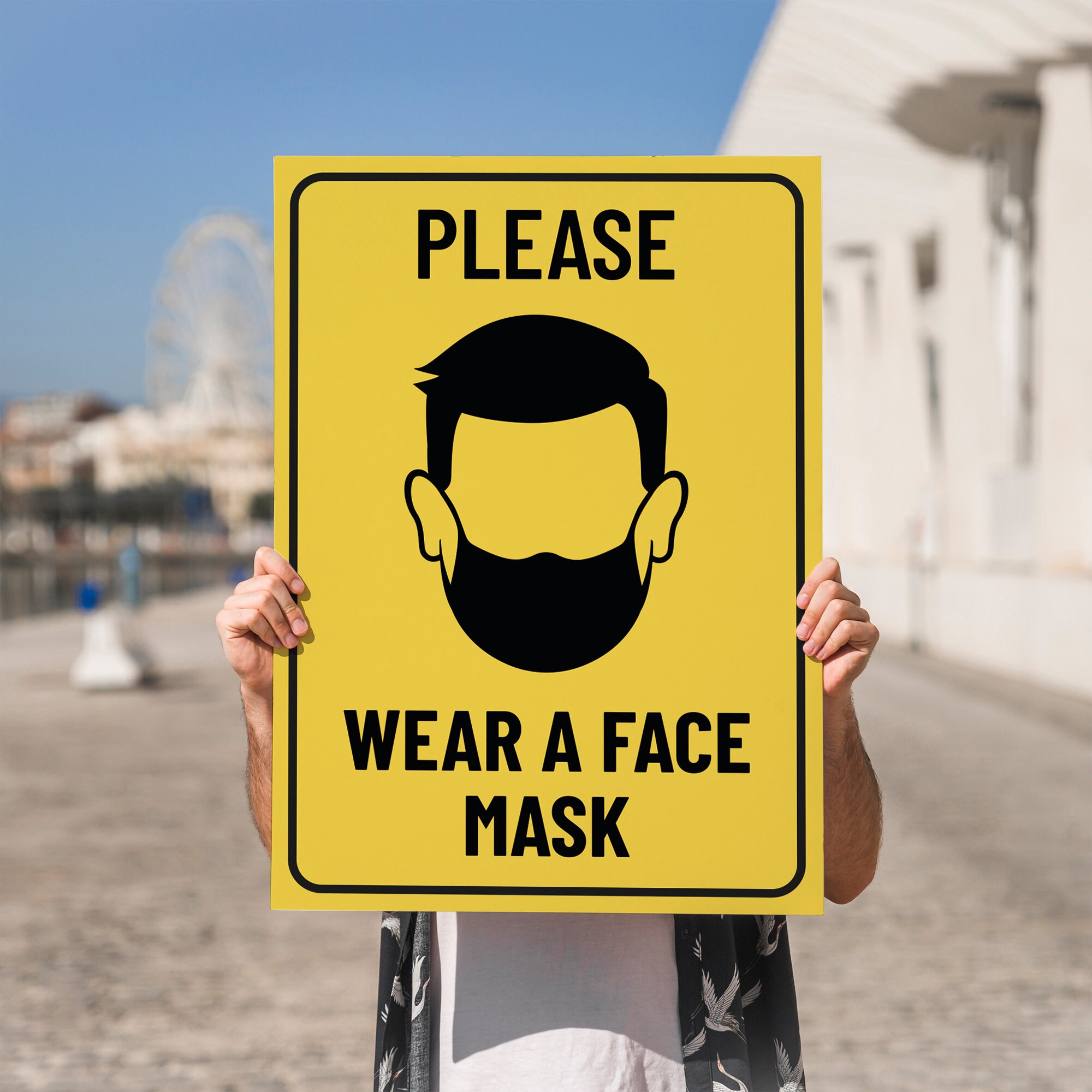 Please Wear Face Mask Print Ready Sign Poster - Etsy