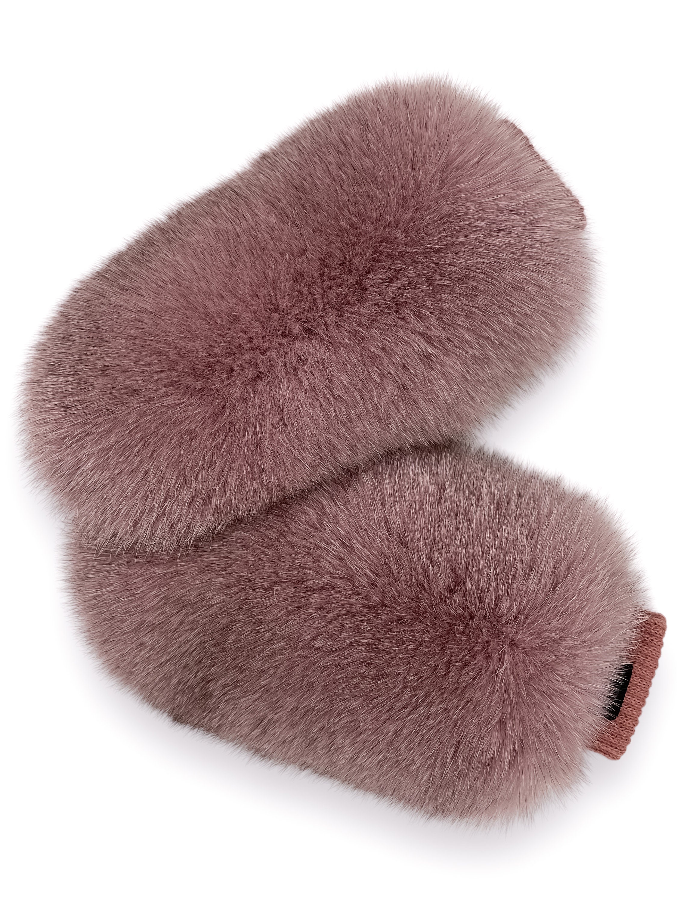 Pink Real Fox Fur Mittens,plush Fluffy Gloves With Real Fur and Leather ...