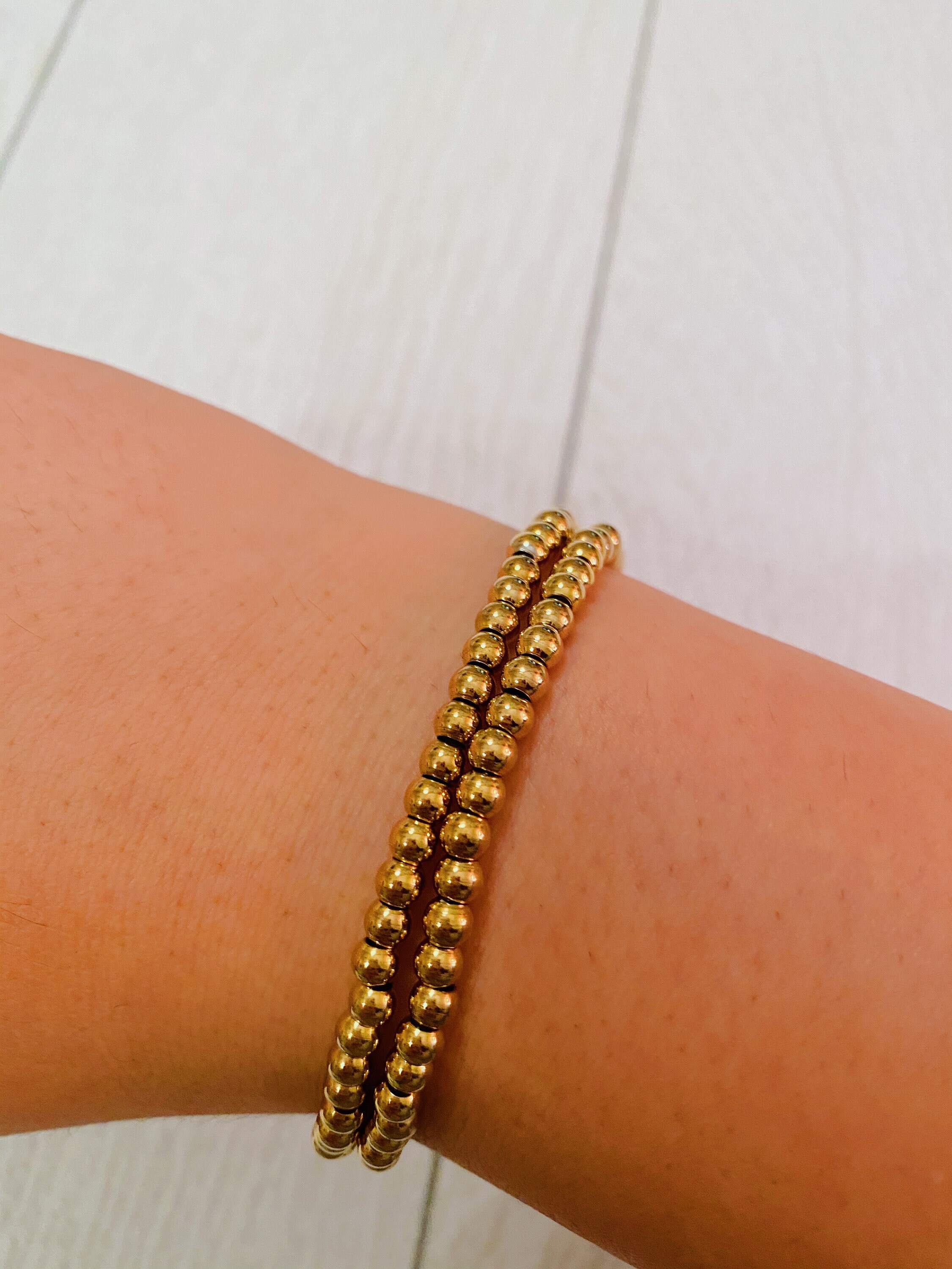 Juego de pulseras Gold Stainless Steal - Etsy España