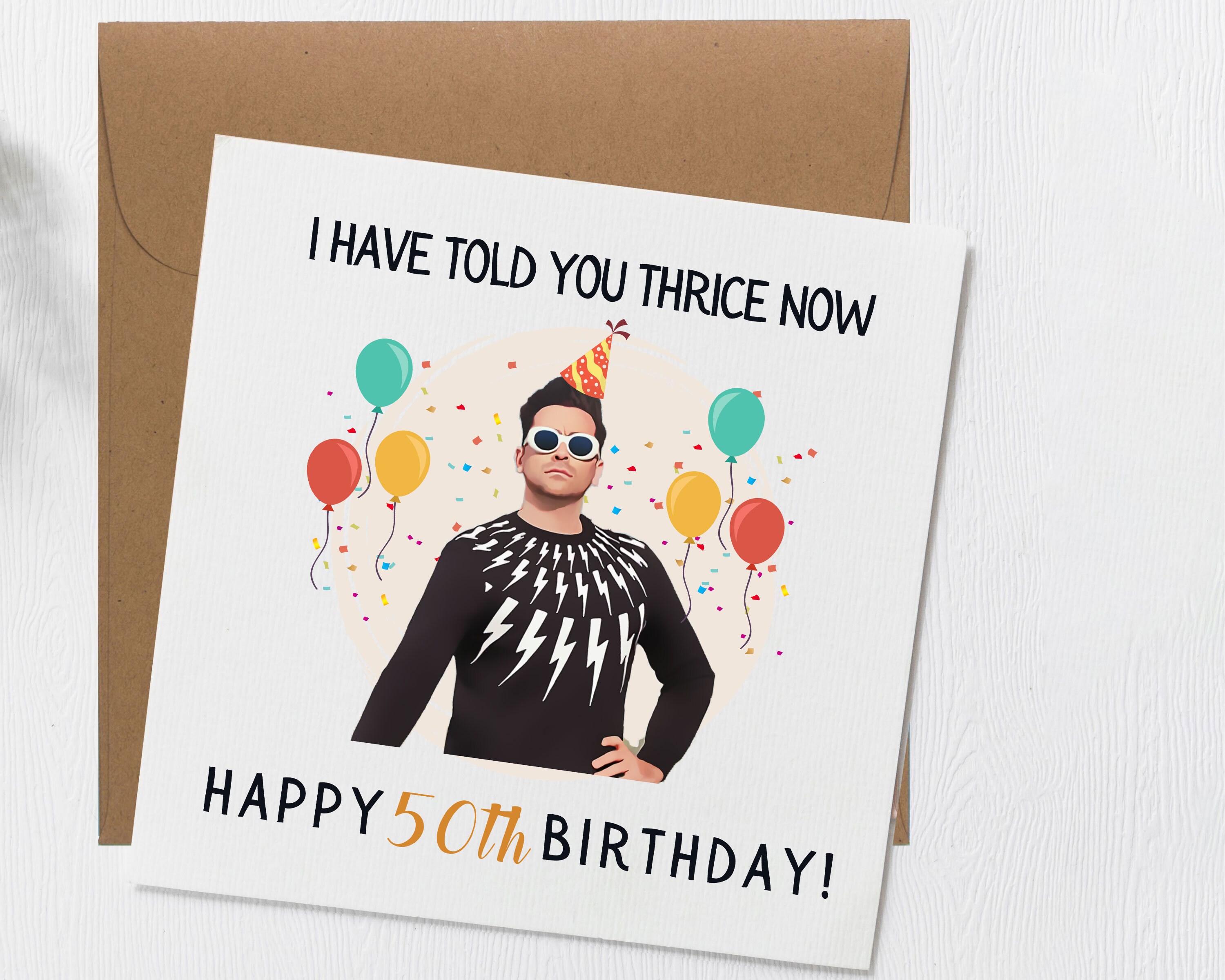 David Rose Meme Winking I Have Told You Thrice Now | Etsy