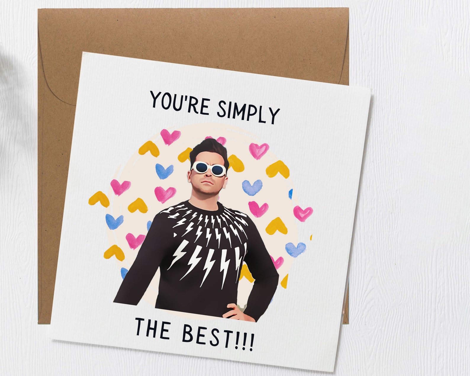 David Rose Meme Winking You're Simply The Best | Etsy