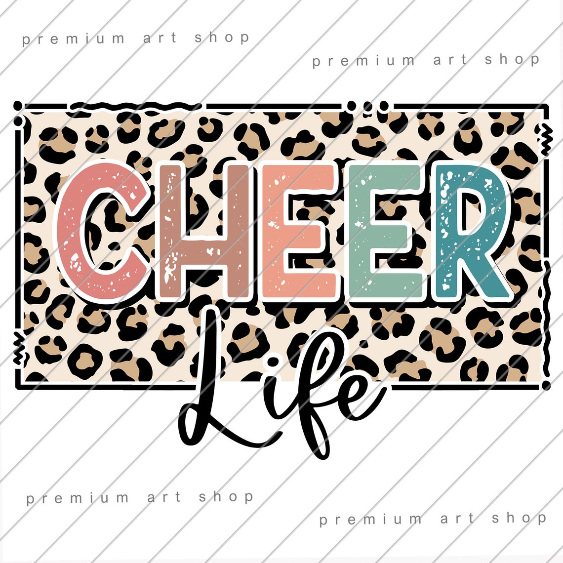 Cheer Life PNG, Cheerleader Sublimation Design Download, Dance Squad ...