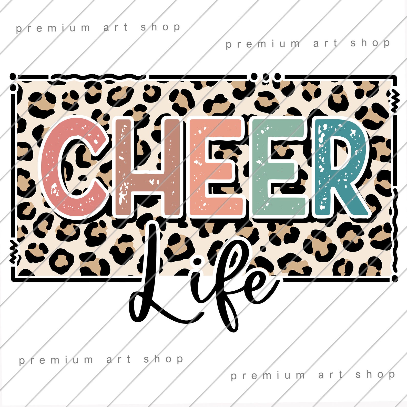 Cheer Life PNG, Cheerleader Sublimation Design Download, Dance Squad ...