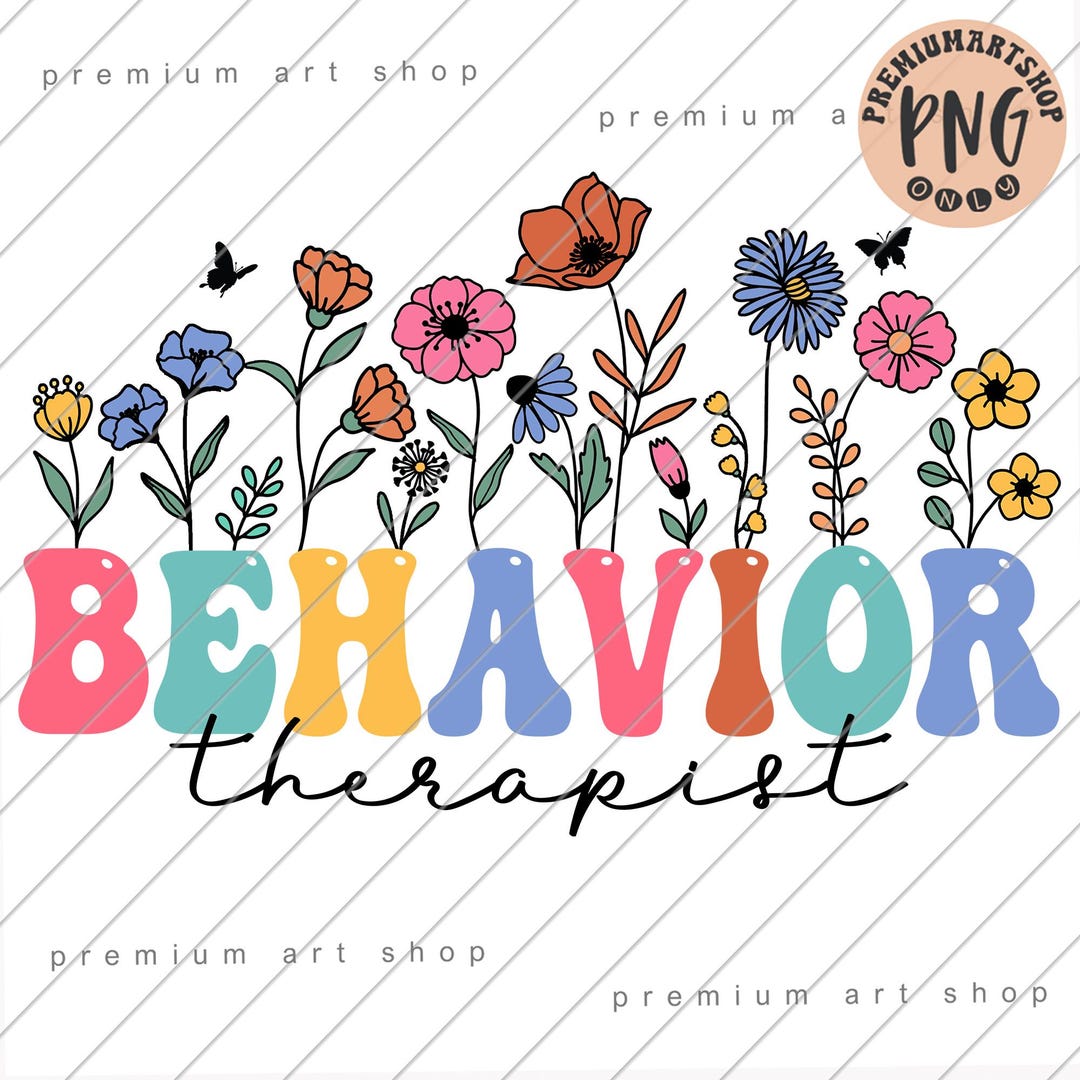Behavior Therapist Floral Png, Behavior Therapist Wildflower ...