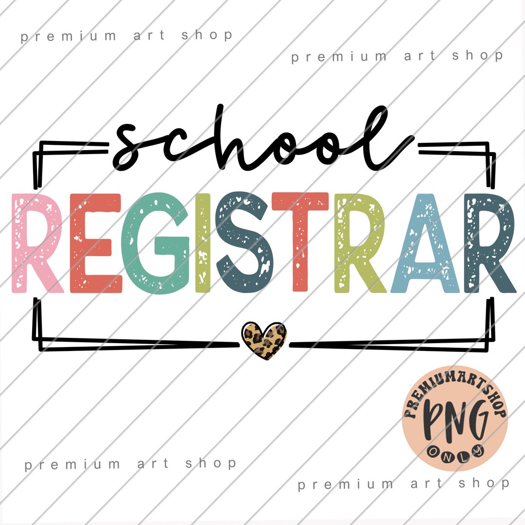 School Registar Back to School PNG, Registrar Sublimation Design ...