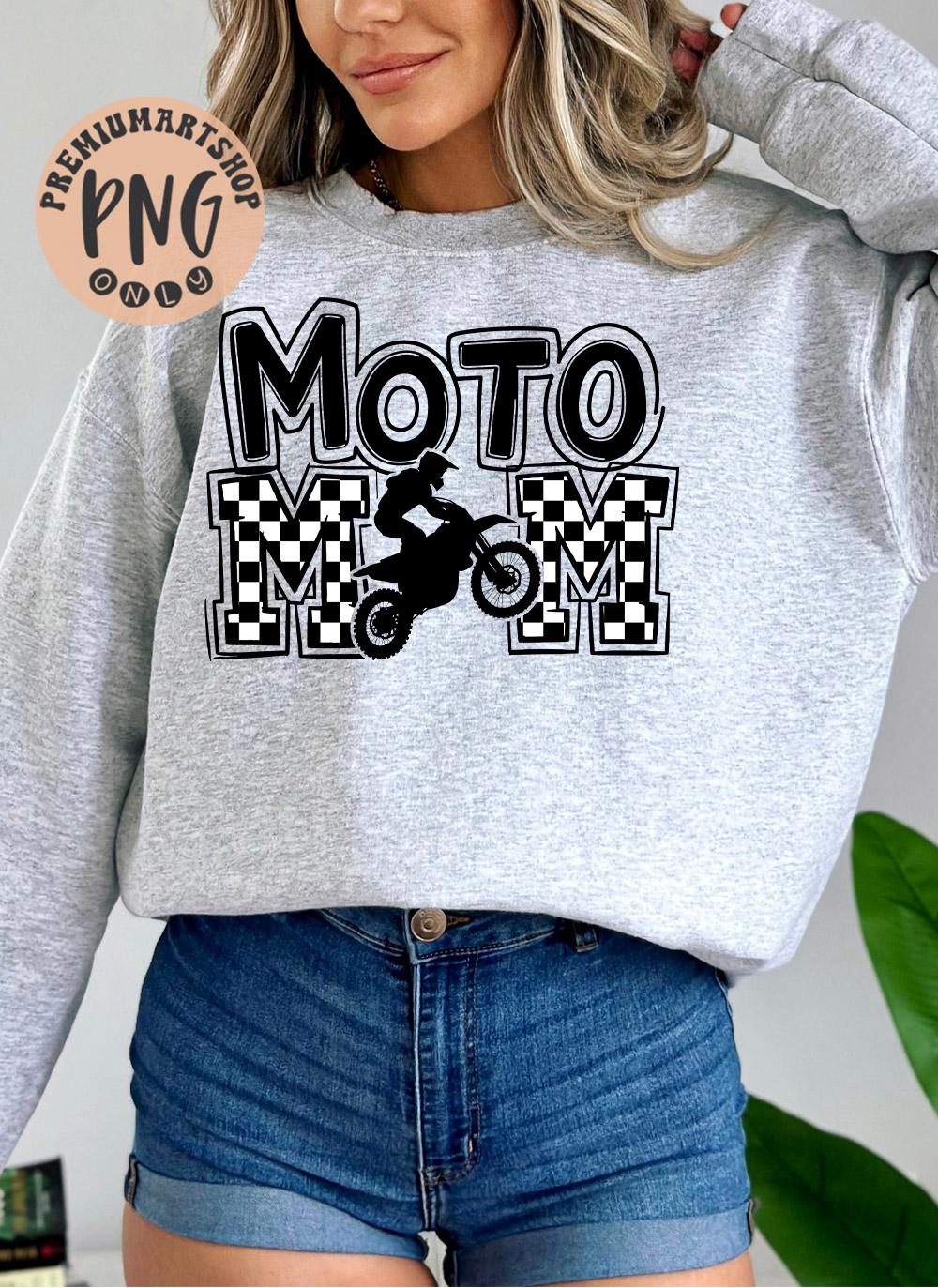 Moto Mom Checkered Design: Motocross Racing PNG (digital Download) - Etsy