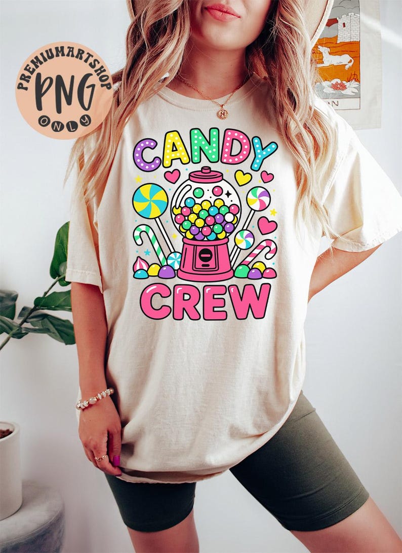 Candy Crew PNG: Sweet Party Sublimation Design (digital Download) - Etsy