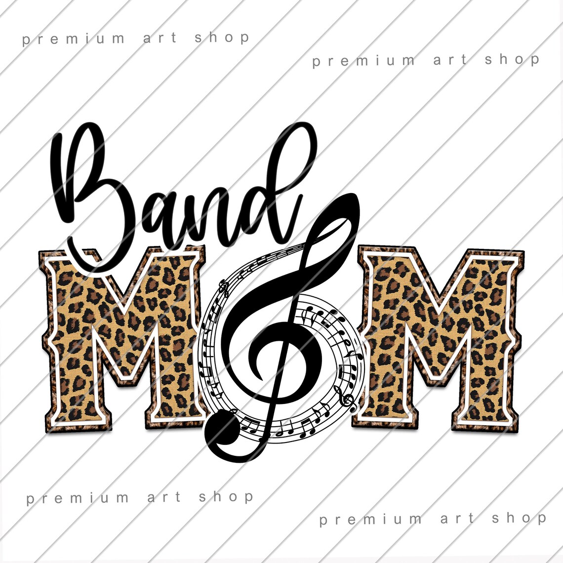 Band Mom Leopard PNG, Sublimation Design (digital Download) - Etsy