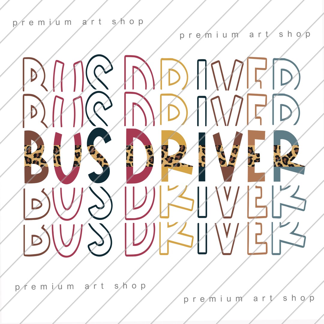 Bus Driver PNG Bus Driver Sublimation Design Download Bus - Etsy