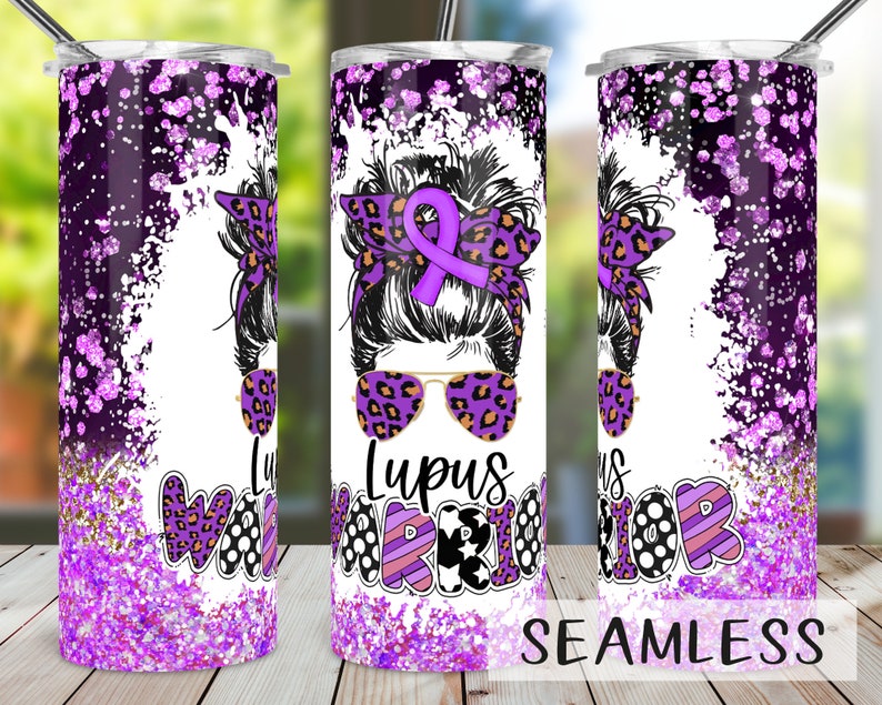 Lupus Tumbler PNG, Lupus Warrior Tumbler Sublimation Design Download ...