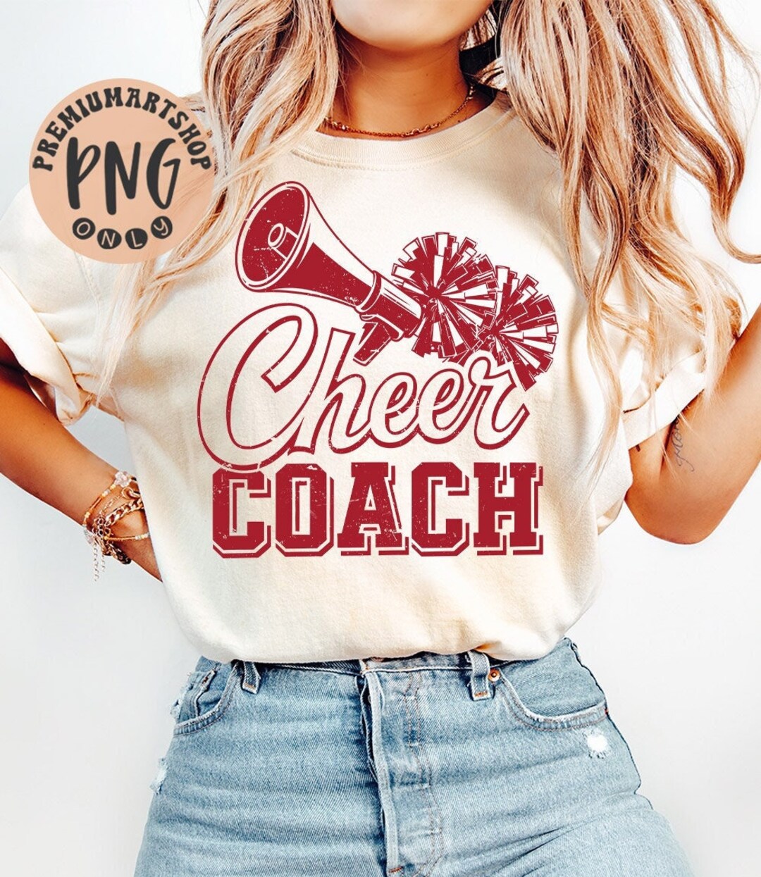 Cheer Coach Red Png, Cheer Coach Sublimation, Cheerleader Coach Png ...