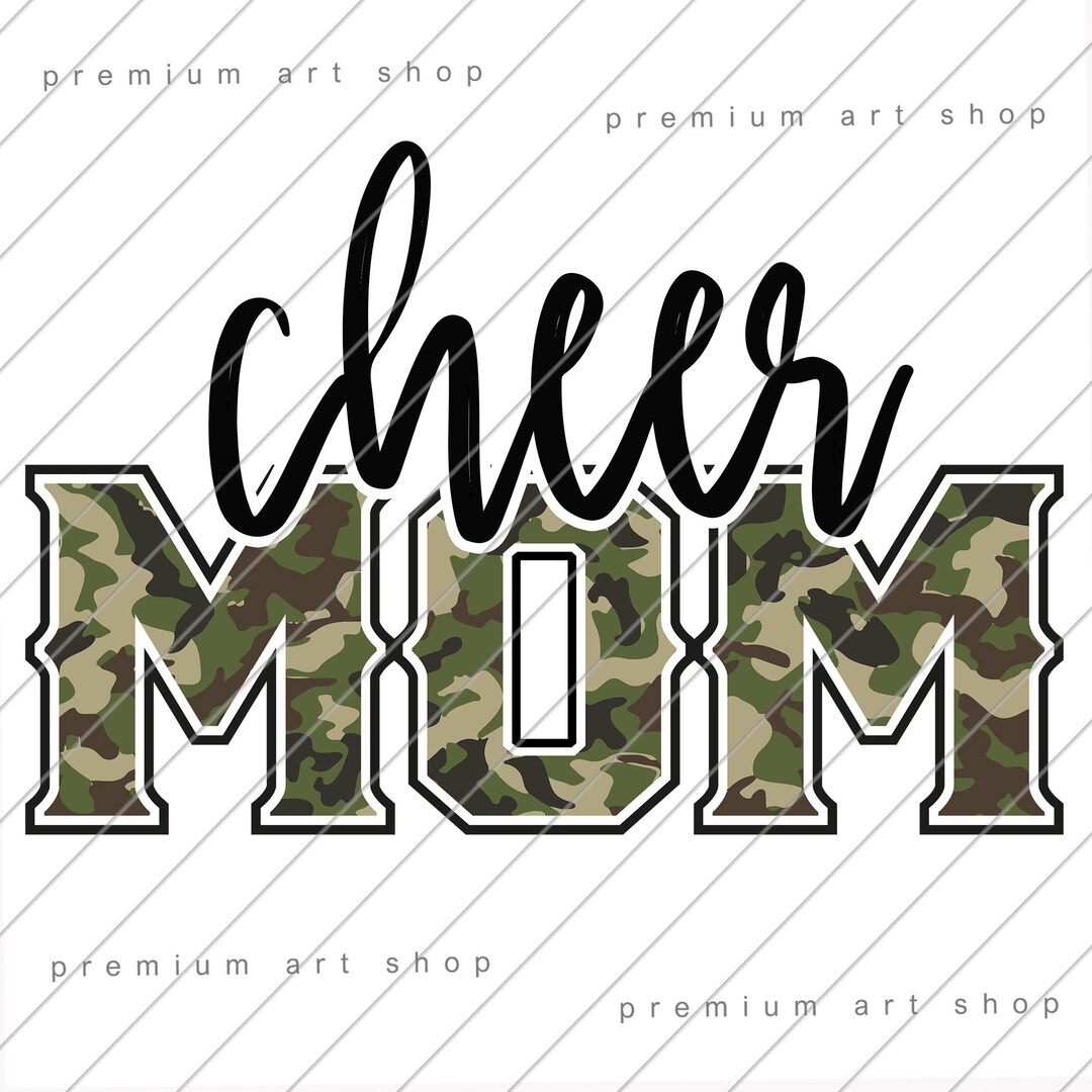 Camo Cheer Mom PNG: Sublimation Design Download - Etsy