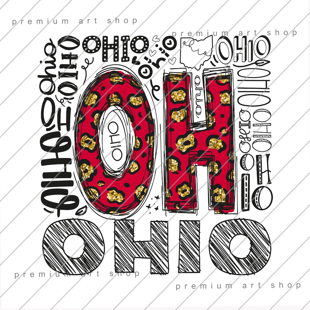 Leopard Ohio PNG: OH State Sublimation Design (digital Download) - Etsy