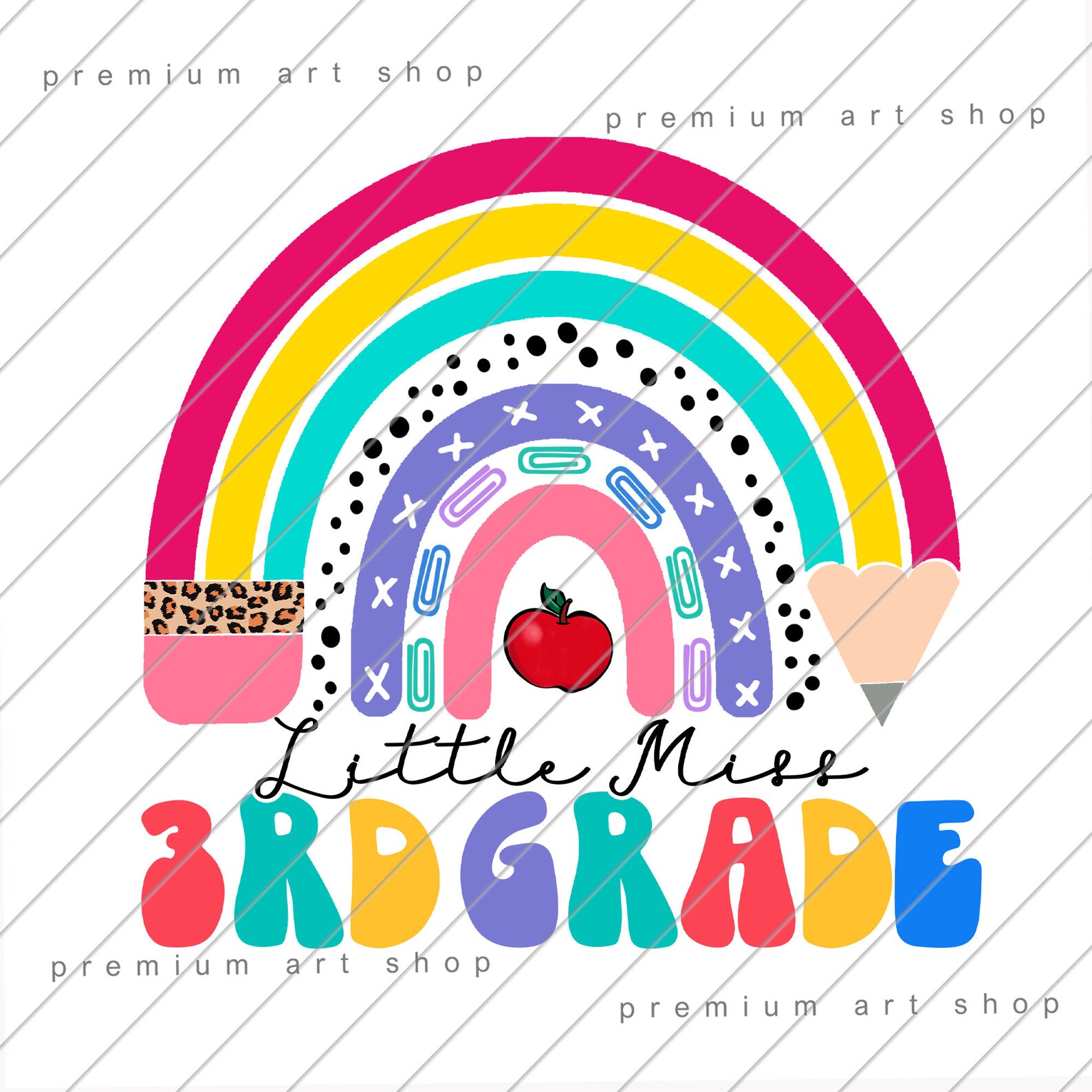 Little Miss 3rd Grade Back to School PNG Little Miss Third - Etsy