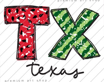 Texas Watermelon Map Png,texas Maps Png,instant Download,texas Clipart ...