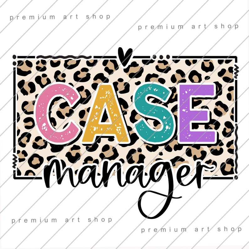 Case Manager Leopard Print PNG: Social Worker Gift (digital Download ...