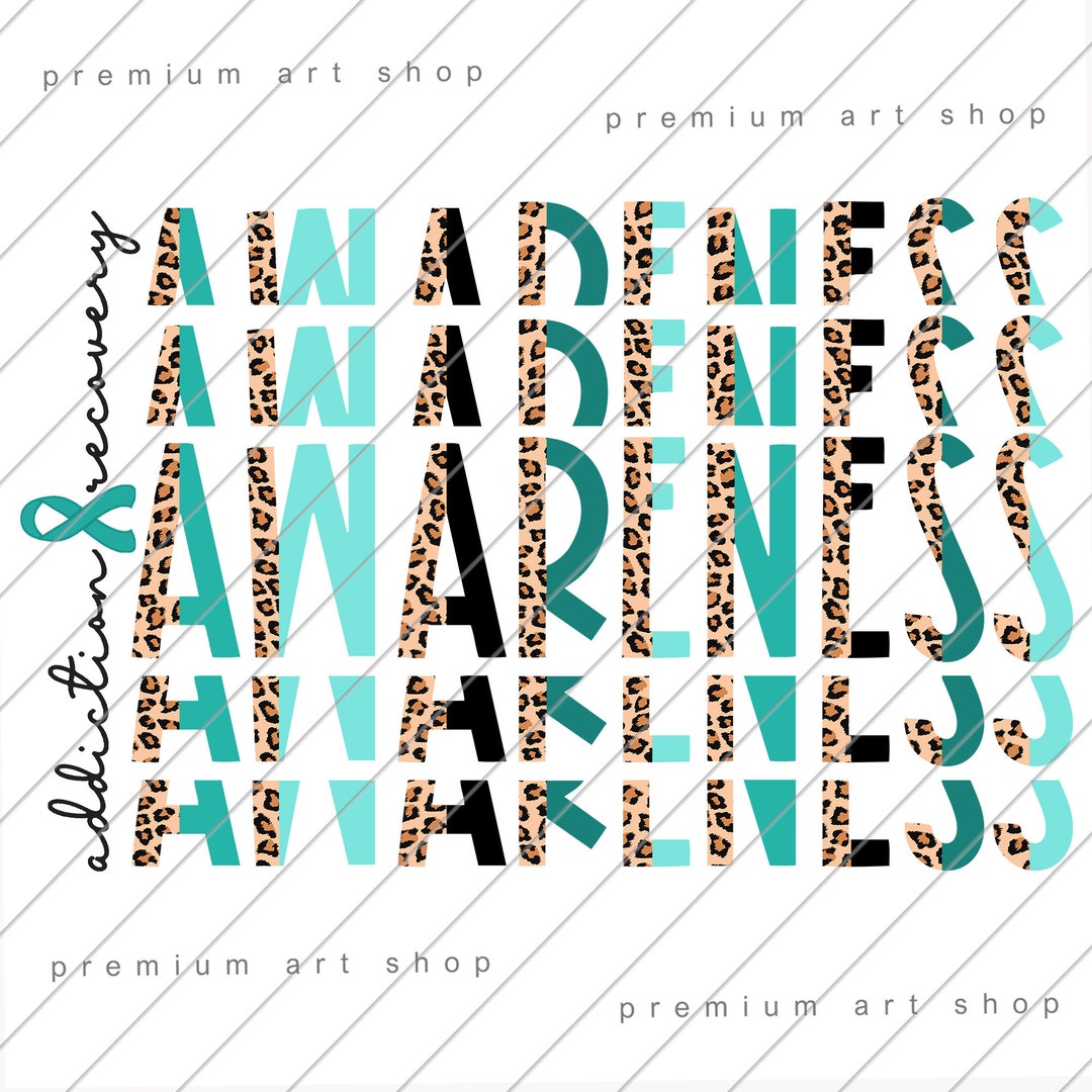 Addiction Recovery Awareness Sublimation Design Download, Support Squad ...