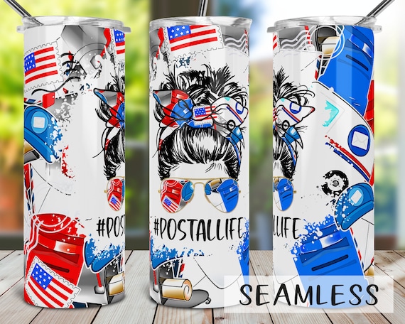Postal Life Tumbler Sublimation Design Download Postal Life - Etsy