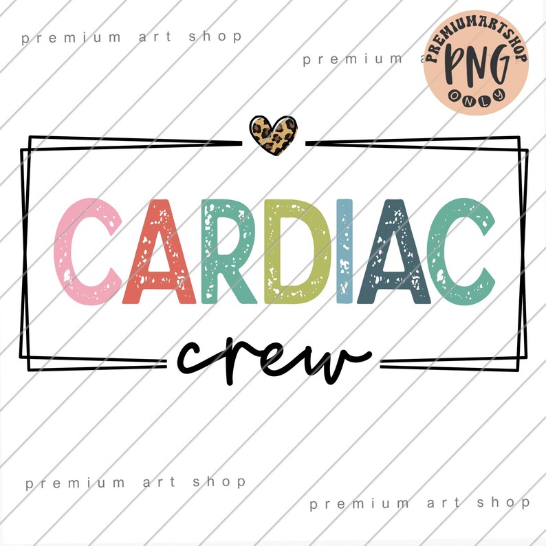 Cardiac Crew Png, Cardiac Nurse Sublimation, Boho Cardiac Sonographer ...