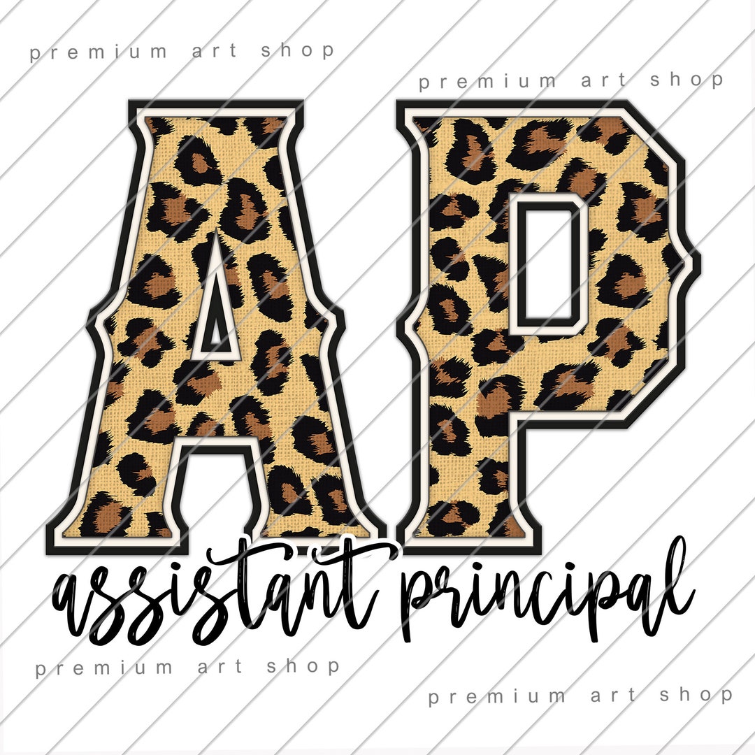 Assistant Principal Back to School PNG, Assistant Principal Leopard ...