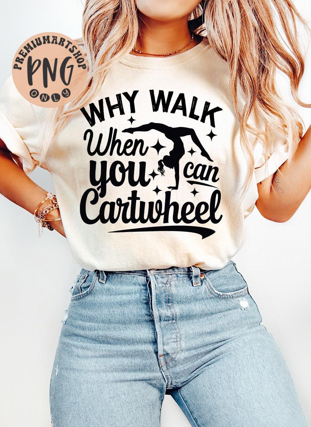 Funny Gymnastics Cartwheel PNG - Gymnast Lover Sublimation (digital ...