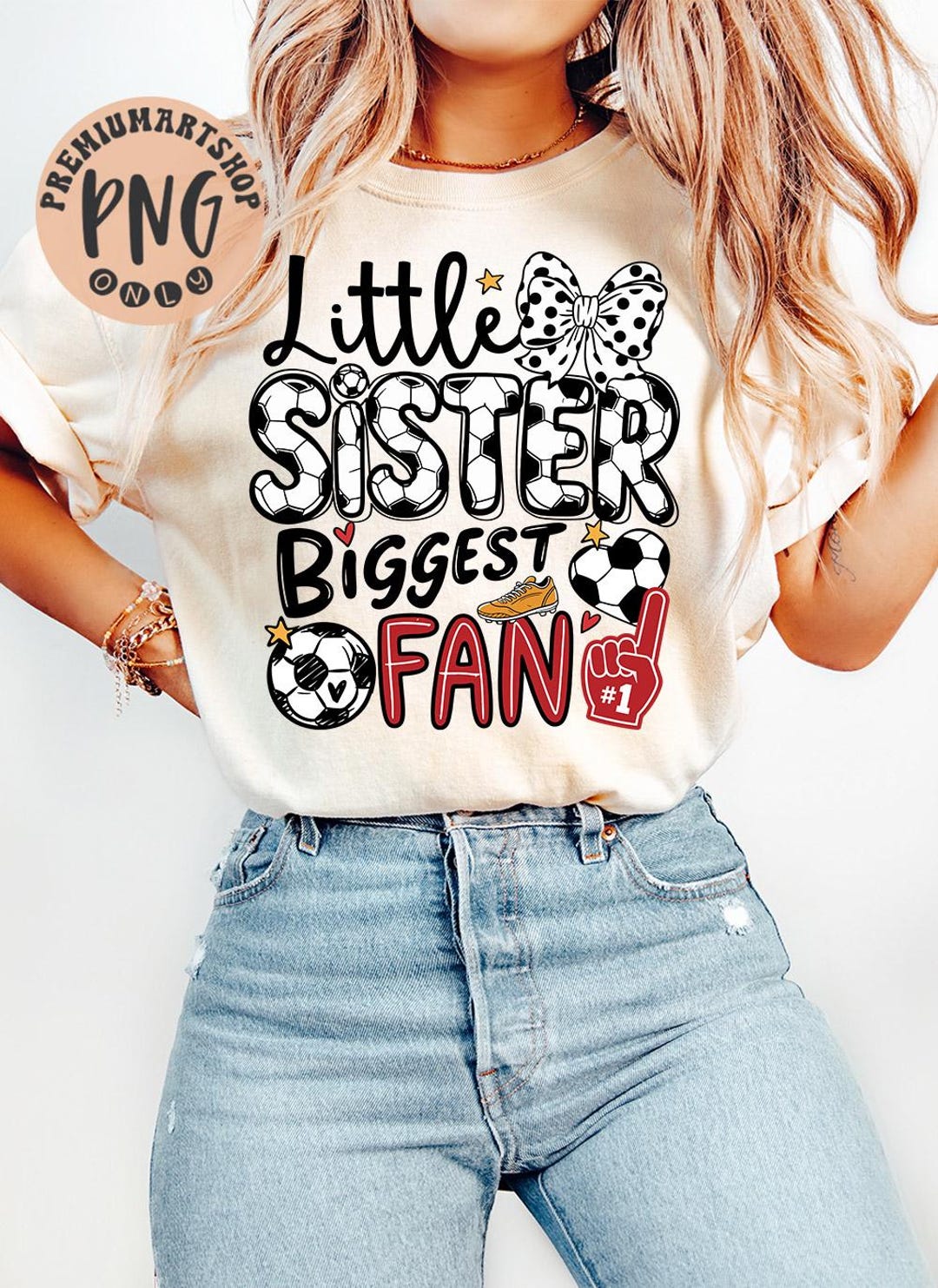 Soccer Sister Biggest Fan PNG - Sublimation Design (digital Download ...