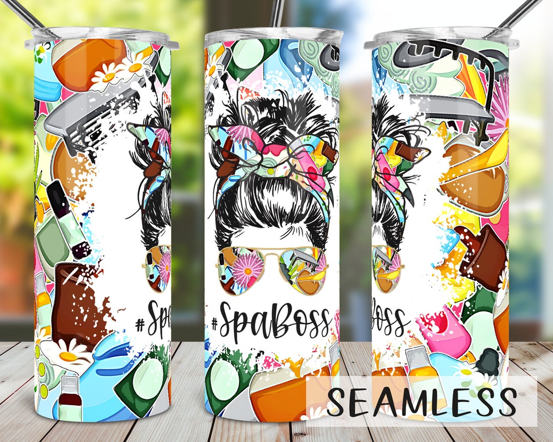 Spa Boss Tumbler PNG Spa Life Tumbler Sublimation Design - Etsy