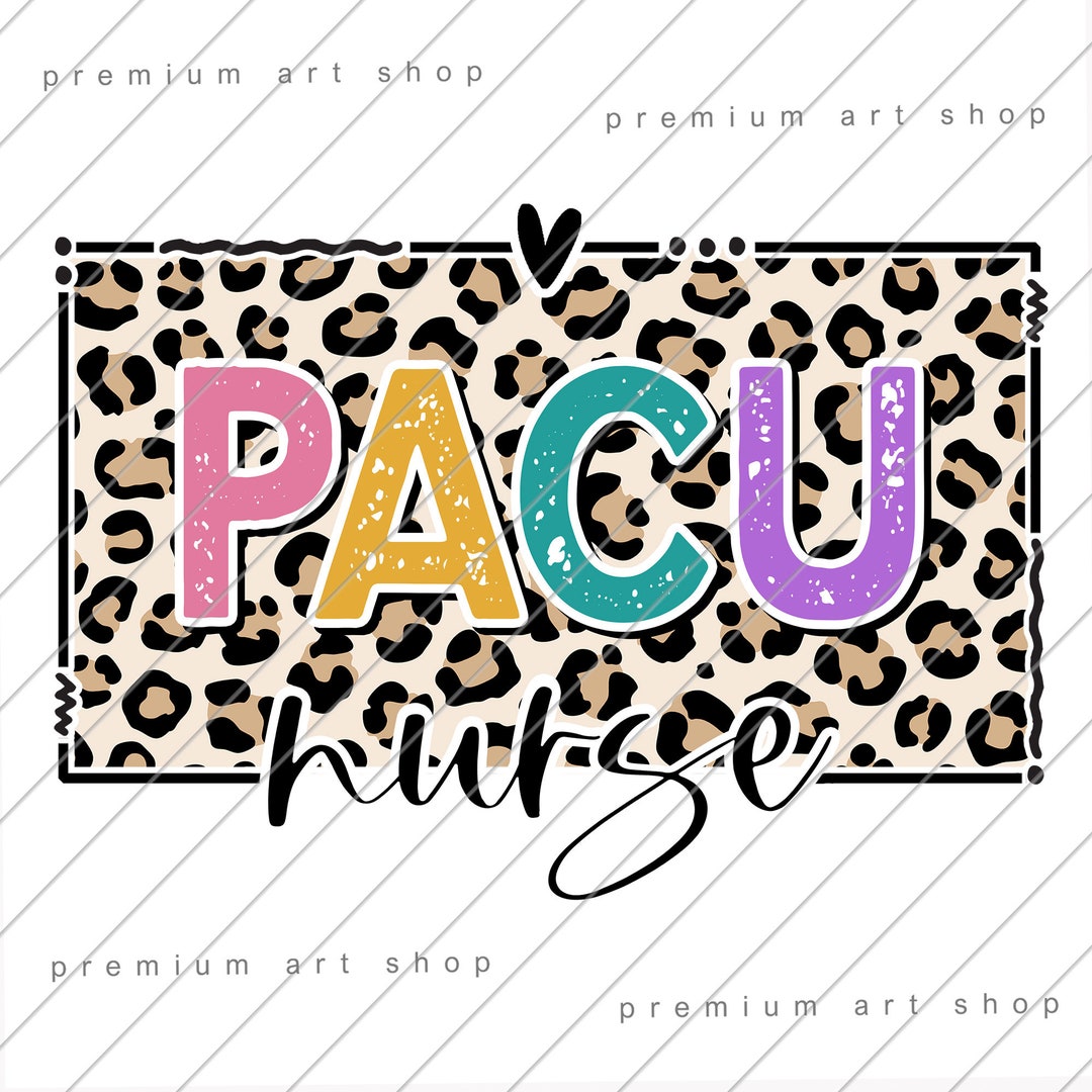 PACU Nurse Leopard PNG, PACU Nurse Boho Sublimation Design Download ...