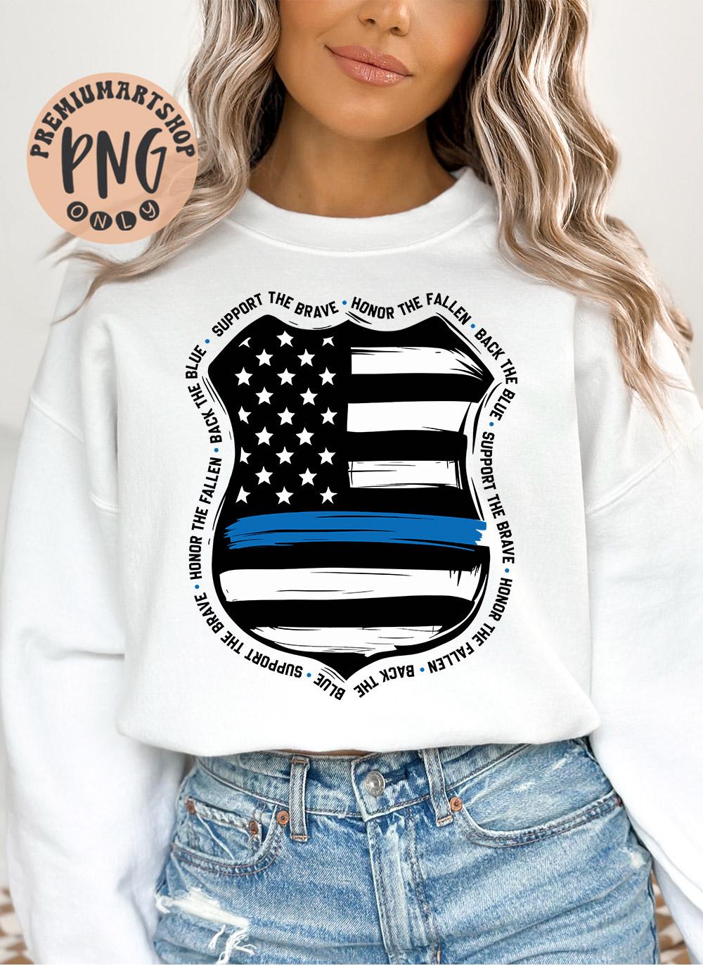Back the Blue PNG: Police Officer Family Appreciation (digital Download ...