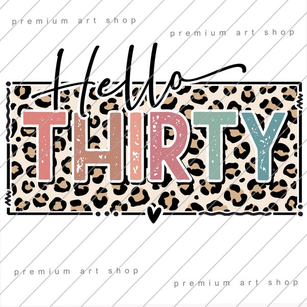 Hello Thirty Svg - Etsy