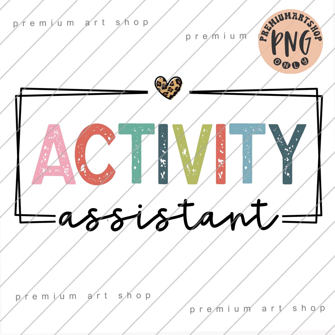 Activity Assistant Squad Png: Boho Sublimation Design (digital Download ...