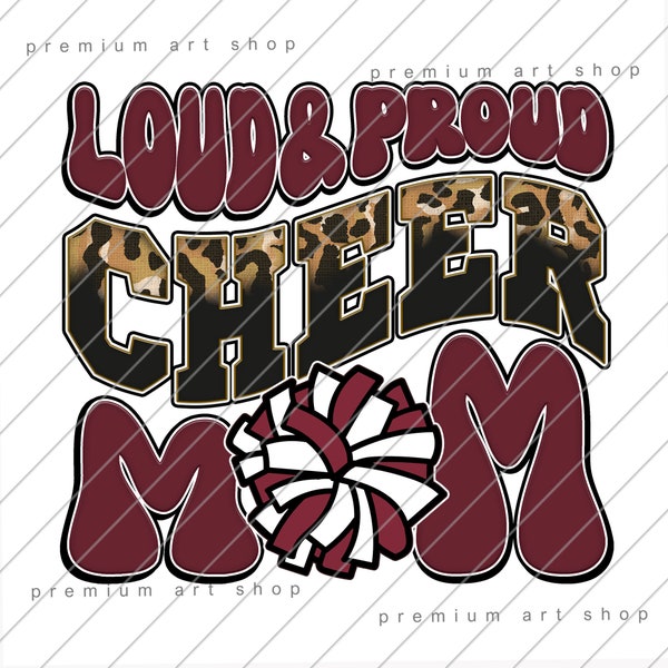 Maroon Cheer Mom Svg - Etsy