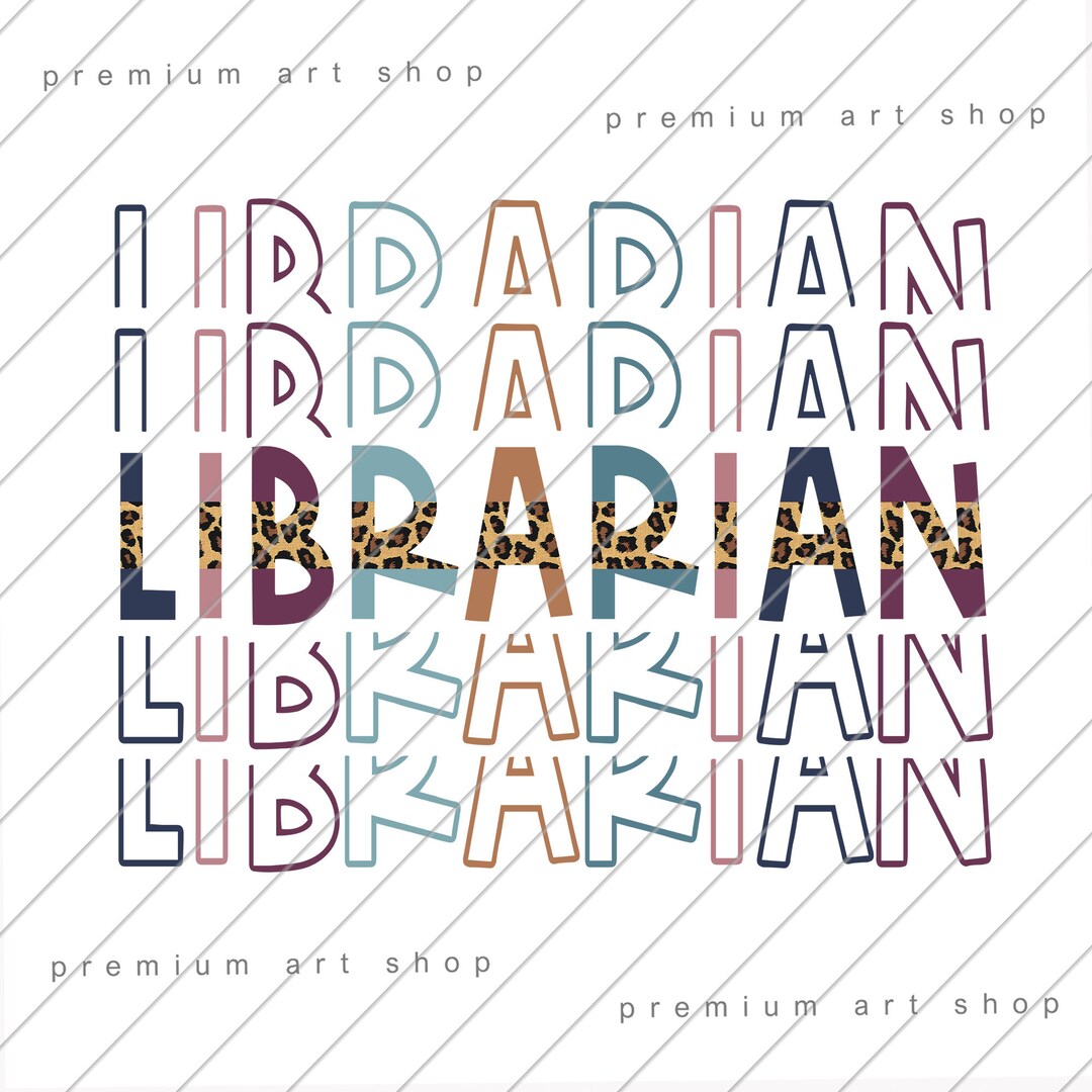 Librarian PNG, Back to School Sublimation Design Download, School ...